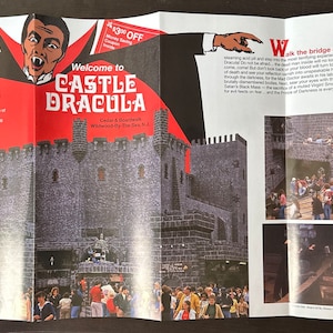 Castle Dracula Brochure & Photographs: Wildwood NJ Dark Ride - Etsy