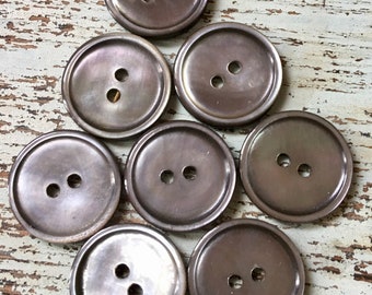 Gray Shell Buttons - Etsy