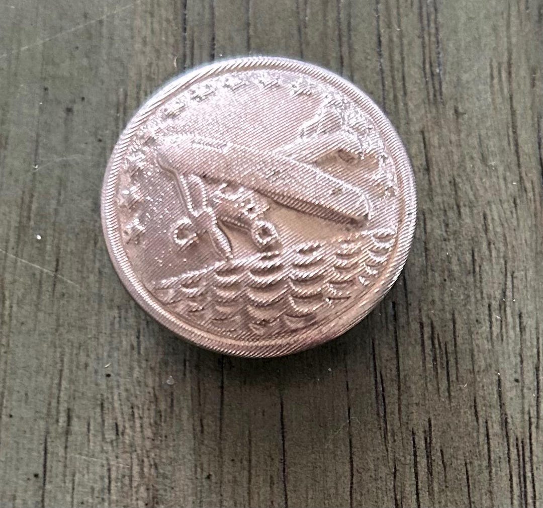 Aluminum Airplane Button - Etsy