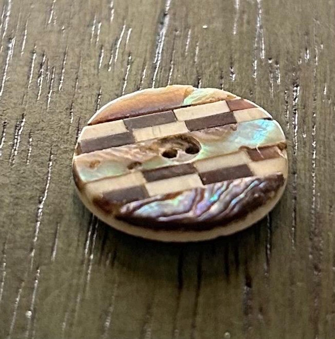 Abalone Shell Bone Button - Etsy