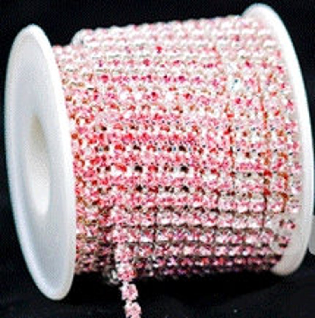 Pink Rhinestone Cup Chain - Etsy
