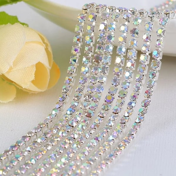 Rhinestone Cup Chain - Etsy