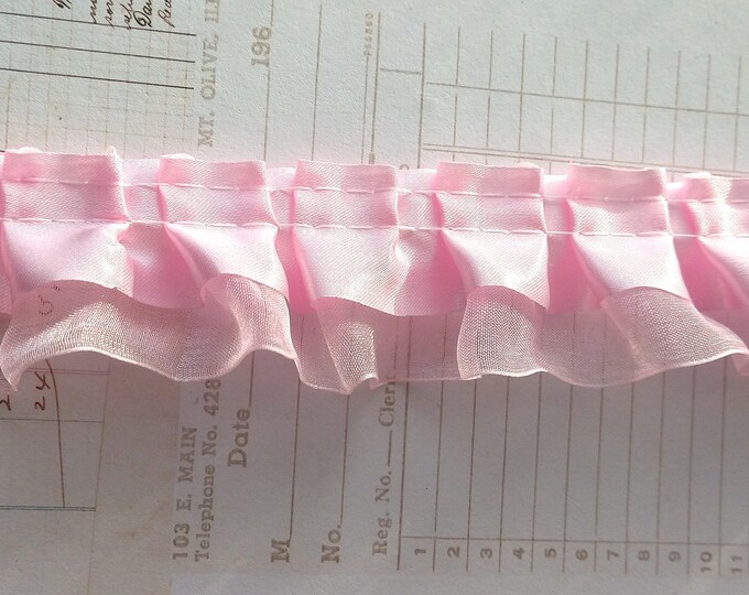 Pink Organza & Satin Box Pleated Trim - Etsy