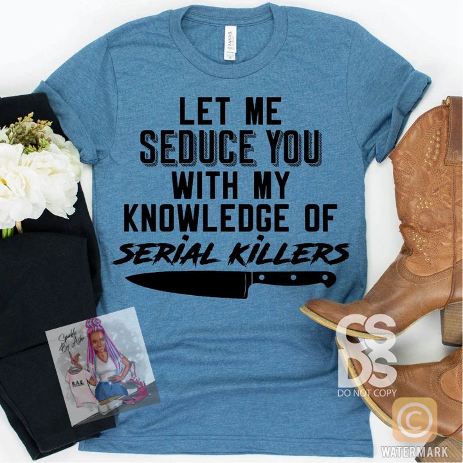 Let Me Seduce You With My Serial Killer Knowledge Tee Serial Etsy