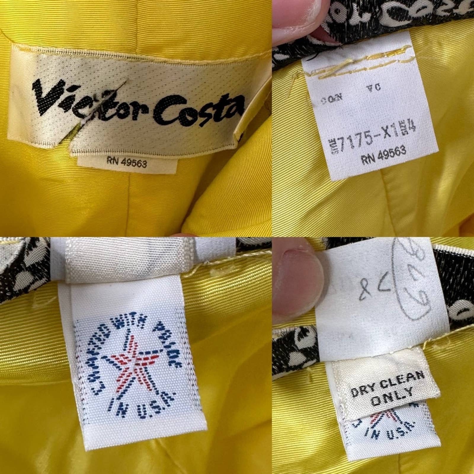 Vintage Victor Costa 1980s Yellow Tiered Organza Gown Dress - Etsy