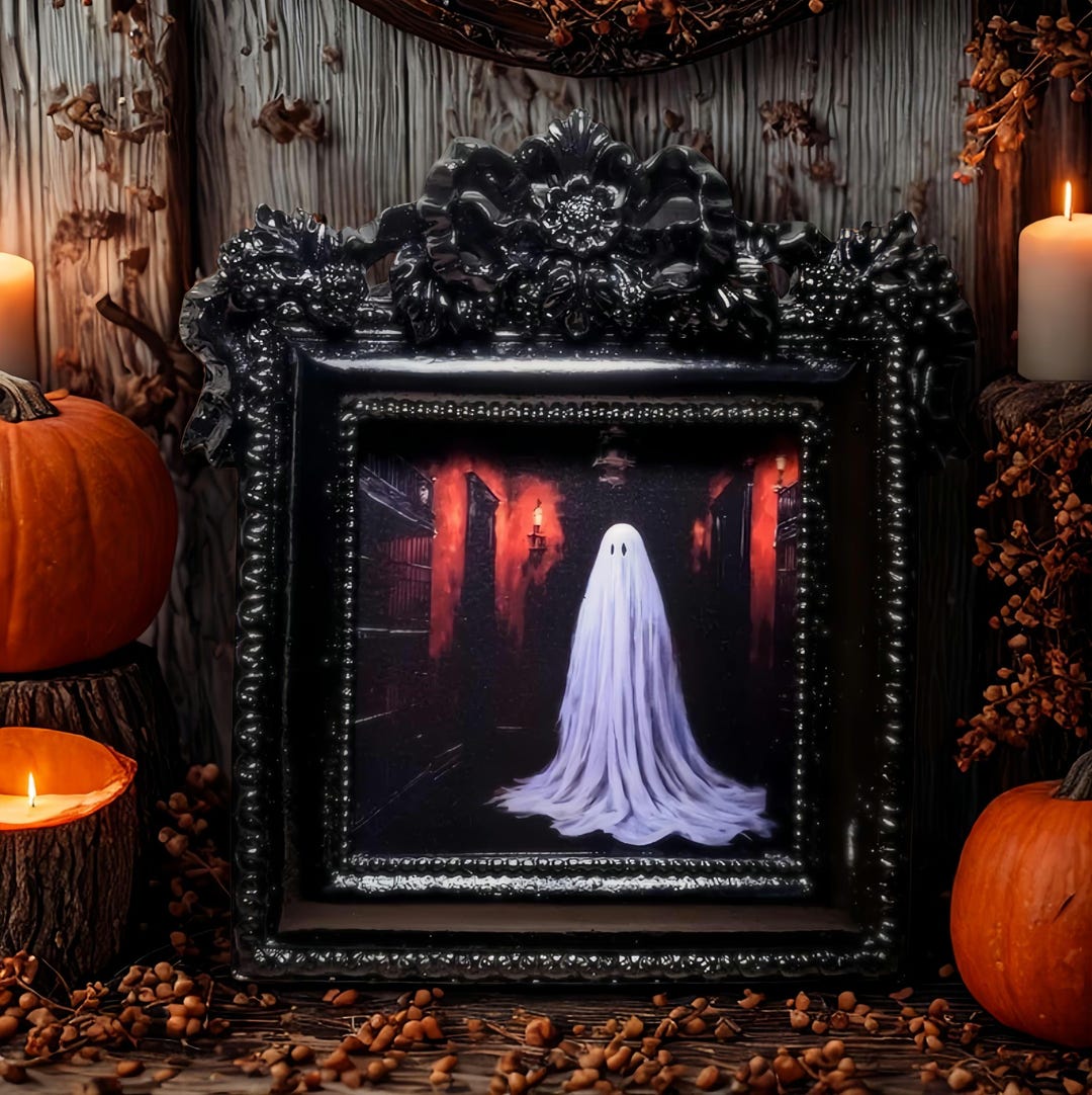 The Awkward Ghost Gothic Ornate Black Mini Frame(duties Paid) - Etsy