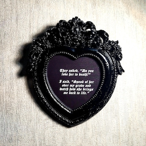 Over My Grave Black Gothic Mini Frame (duties Paid) - Etsy