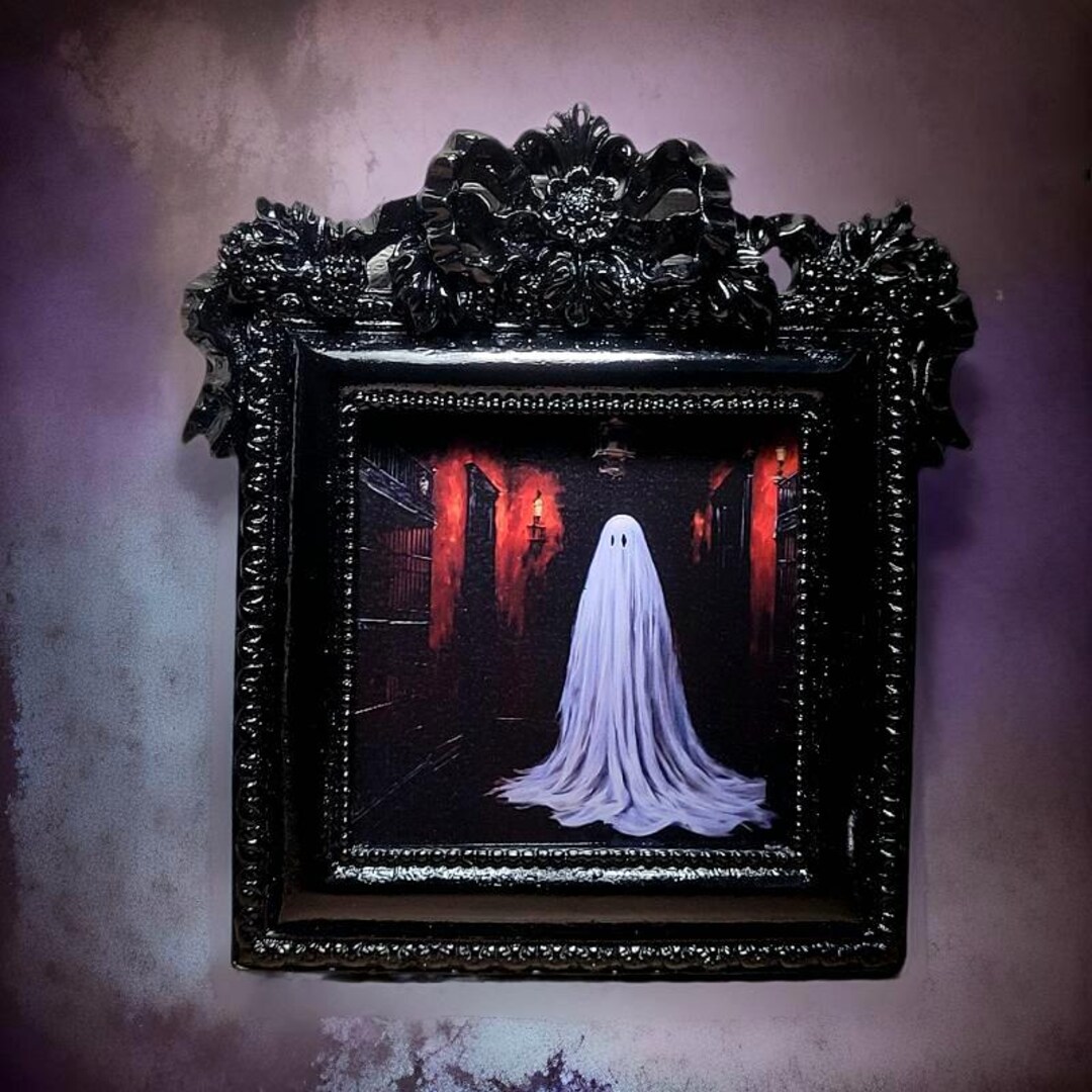 The Awkward Ghost Gothic Ornated Black Mini Frame - Etsy