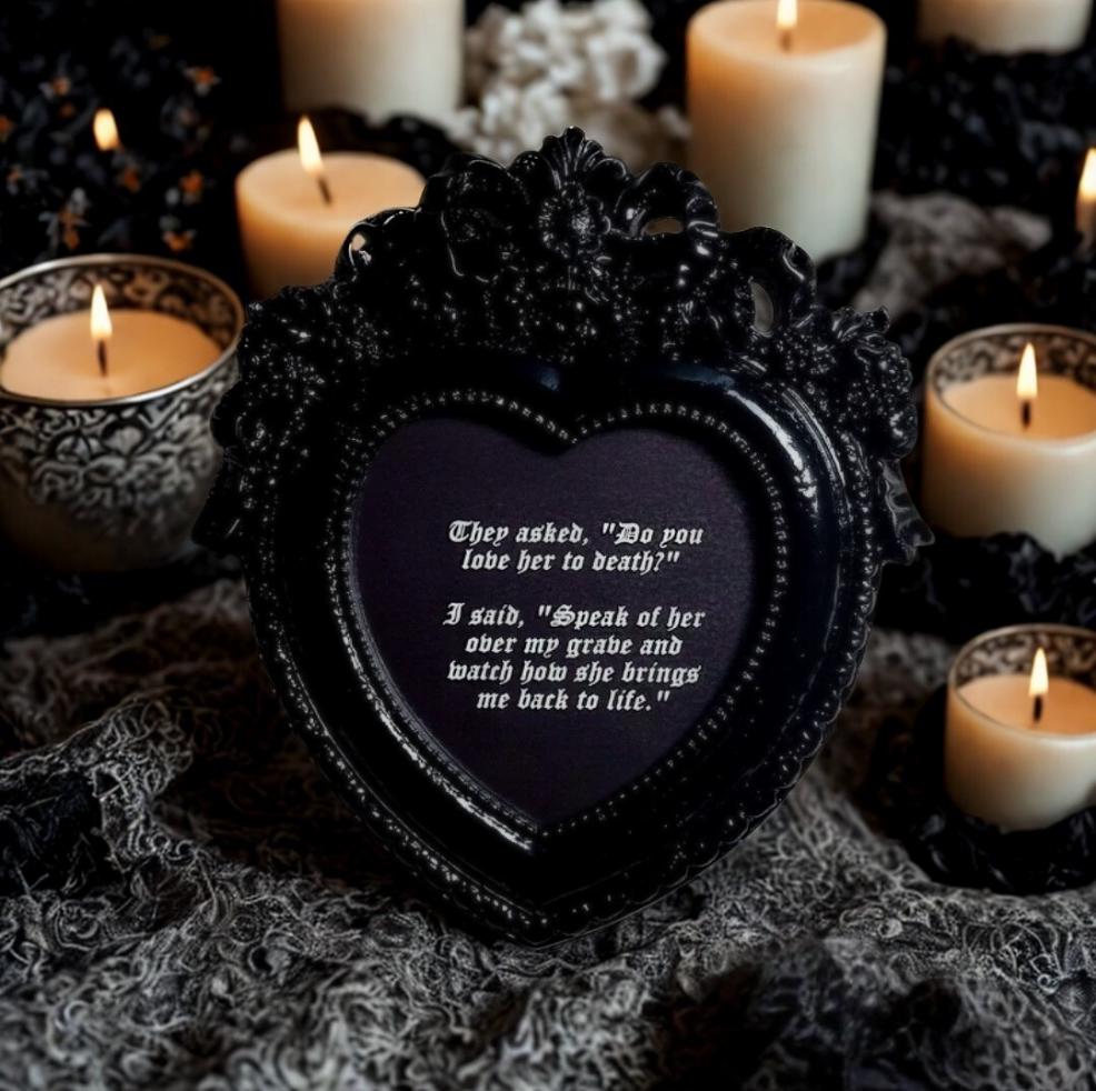 Over My Grave Black Gothic Mini Frame (duties Paid) - Etsy