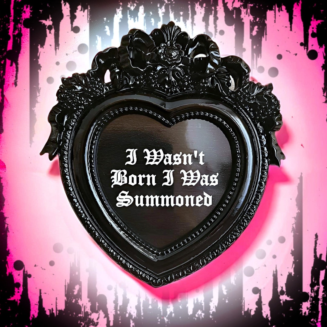 Hello Mortal Black Gothic Mini Frame - Etsy