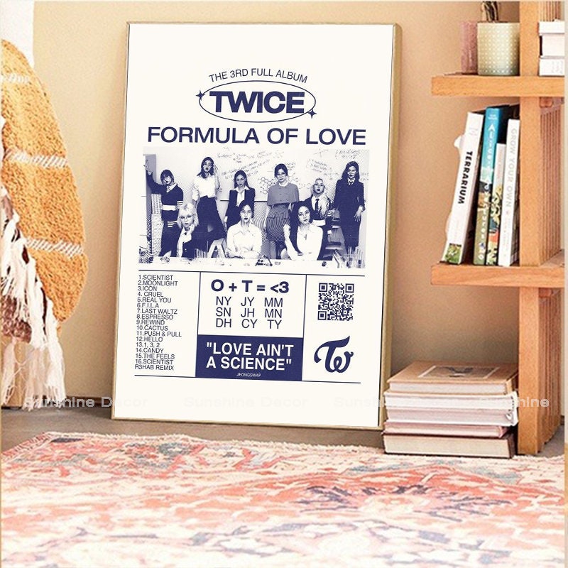 Album TWICE Formula Of Love Poster, Kpop Poster