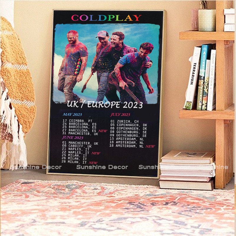 Coldplay Music Of The Spheres World Tour 2023 Poster Starting at AU$18. ...