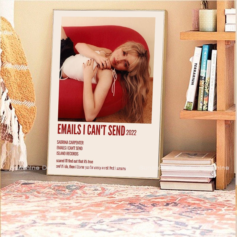 Sabrina Carpenter Emails I Cant Send Album Gift Poster sold by Bucky ...
