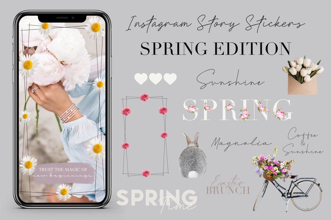 110+ Spring Instagram Story Stickers | Easter Stickers | Frühling ...