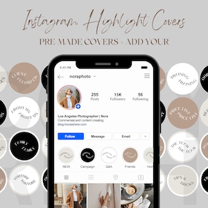 DIY Editable Instagram Higlight Covers for Photographers, Bloggers ...