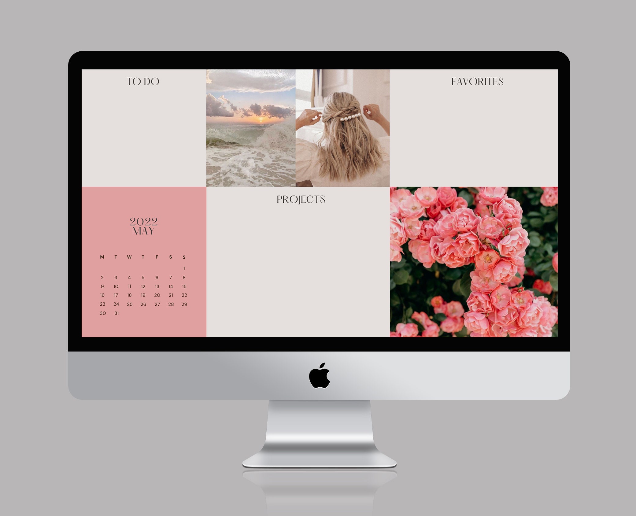 2022/2023 Calendar Desktop Organizer and 100 Folder Cover for Mac and ...