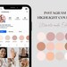 25 Nude Neutral Instagram Higlight Covers Neutral Pastel Insta Story ...