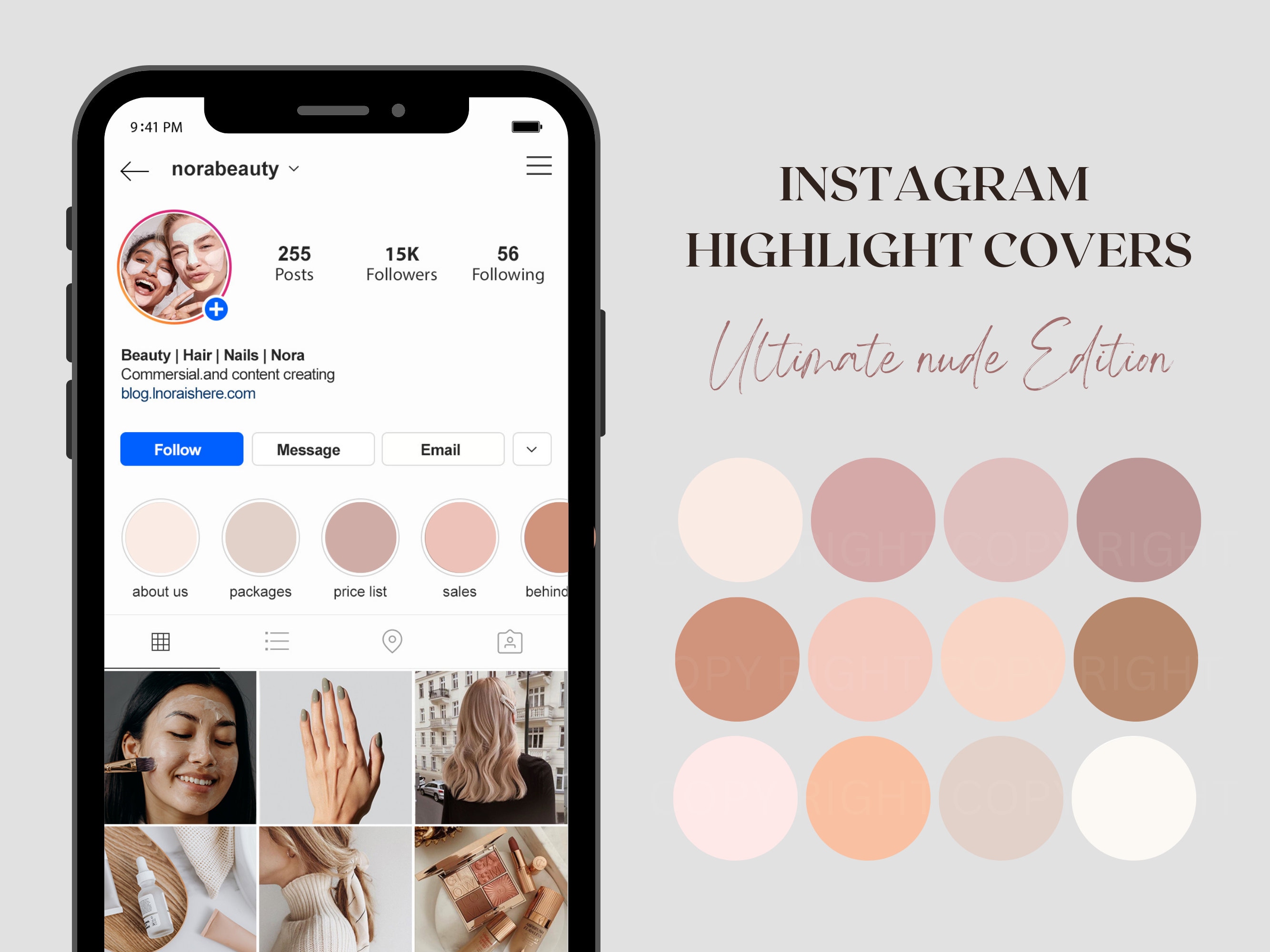 25 Nude Neutral Instagram Higlight Covers Neutral Pastel Insta Story ...