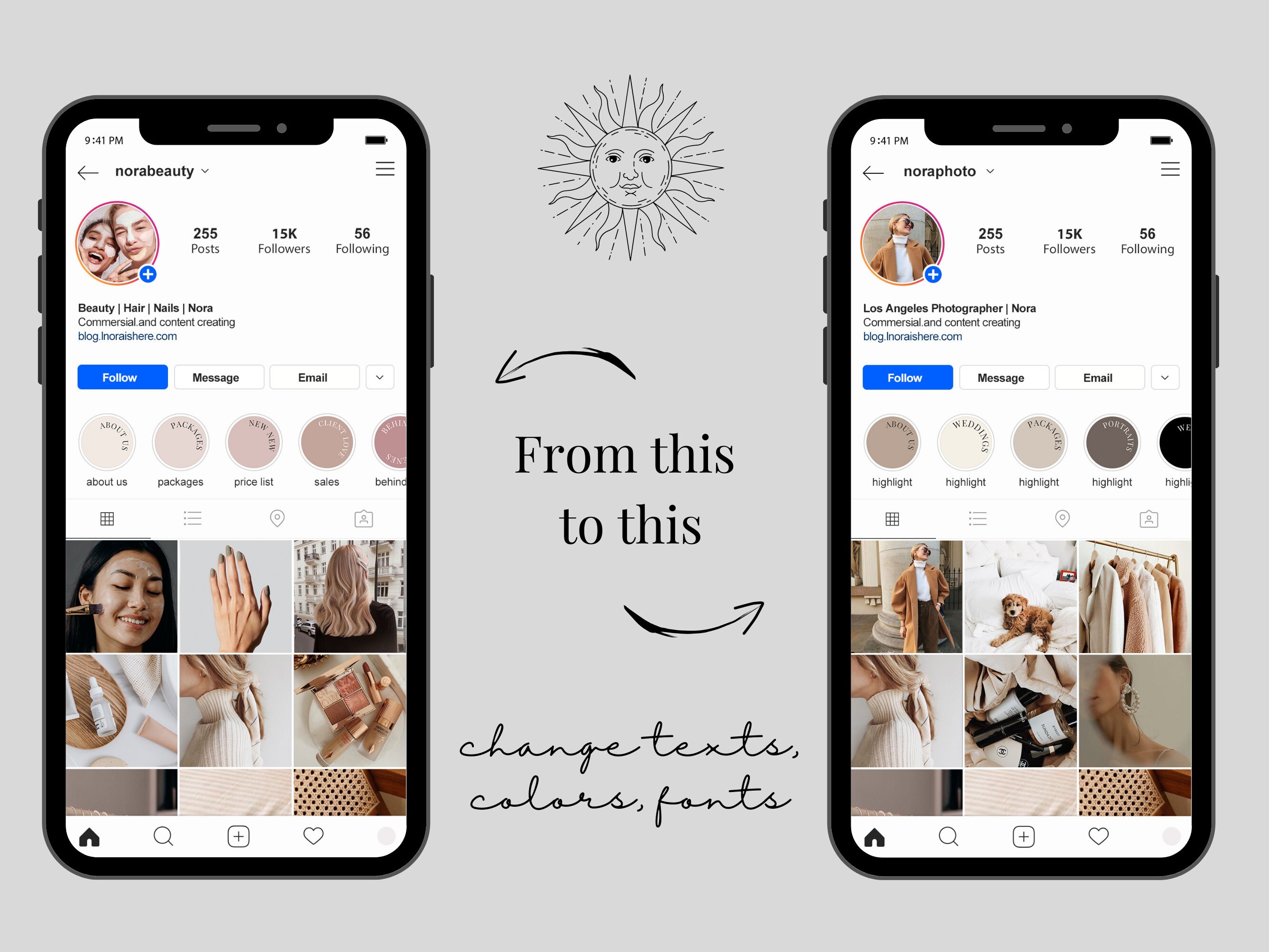 DIY Editable Instagram Higlight Covers Powder Pastel Story Covers for ...