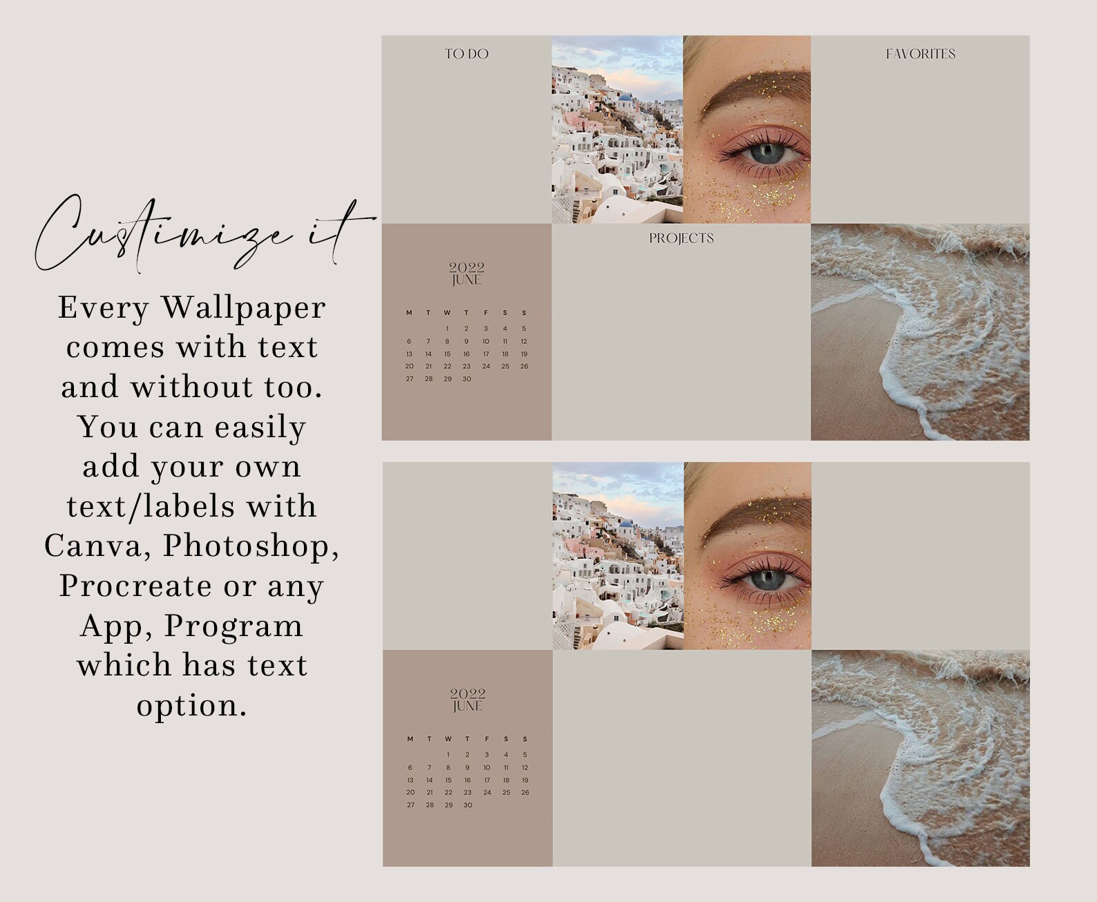 2022/2023 Calendar Desktop Organizer and 100 Folder Cover for Mac and ...