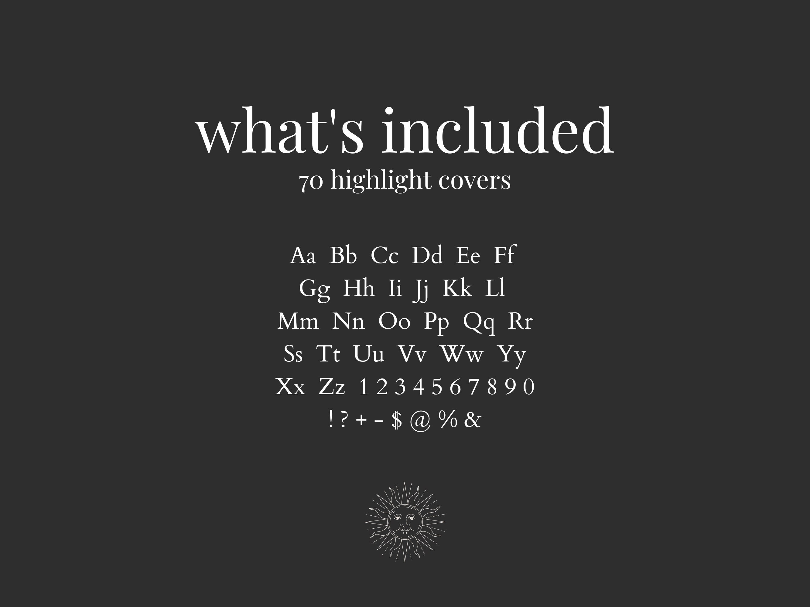 Minimalis Alphabet Instagram Higlight Covers | Letters Instagram Story ...