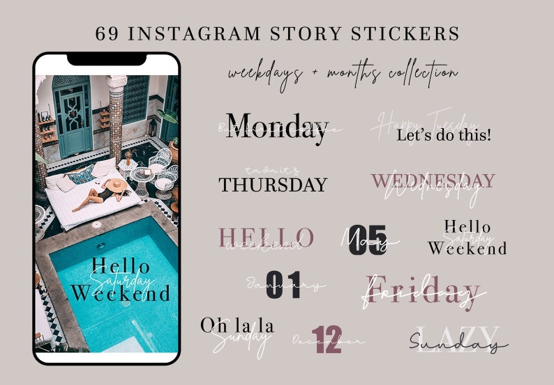 800+ Instagram Story Stickers: Photographer's XXL Bundle (digital ...