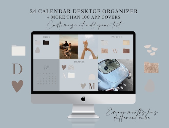 2022/2023 Calendar Desktop Organizer and 100 Folder Cover for - Etsy