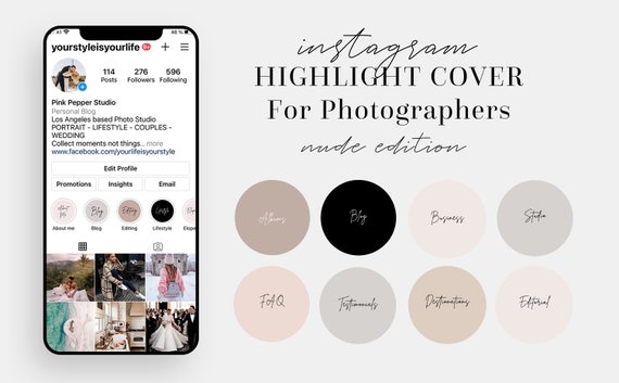 800 Instagram Highlight Cover for Photographers Photography | Etsy
