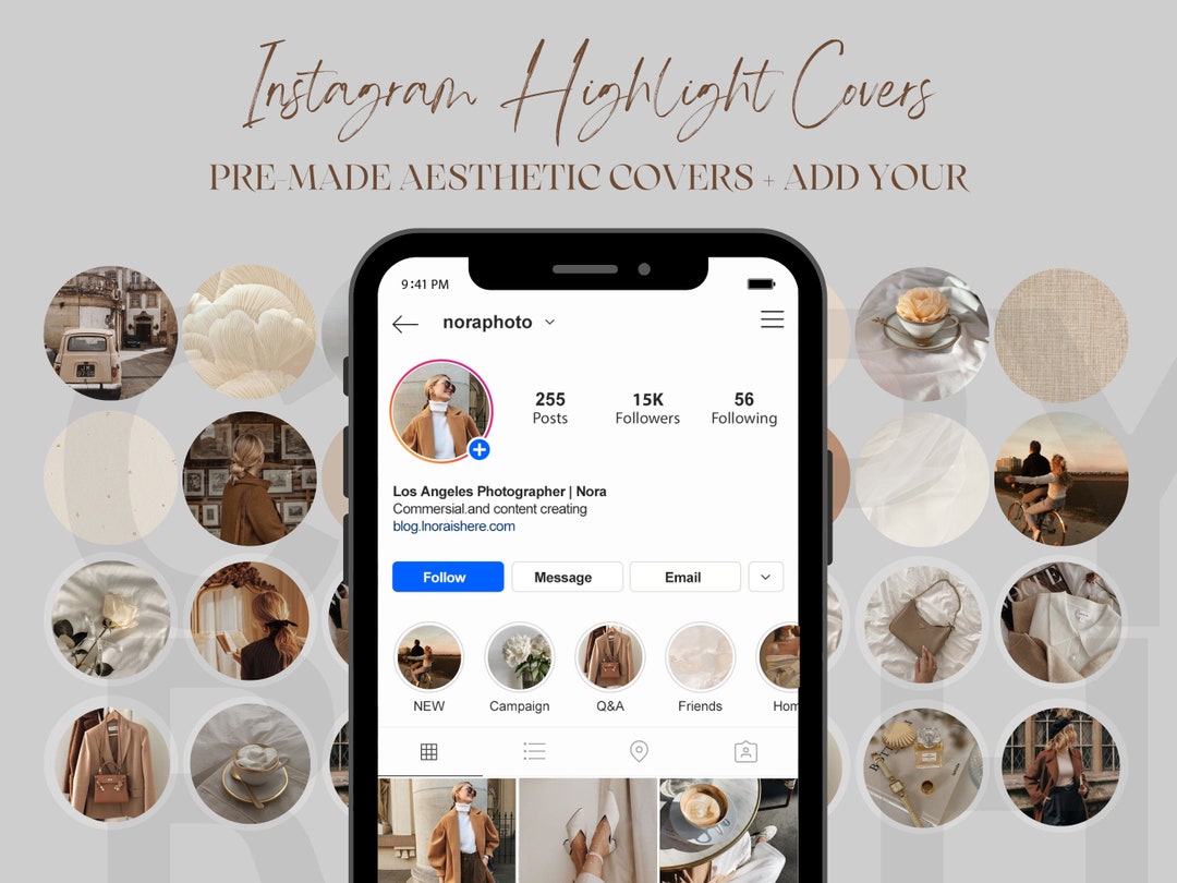 40 Aesthetic Editable Instagram Higlights | Minimalist Instagram Story ...