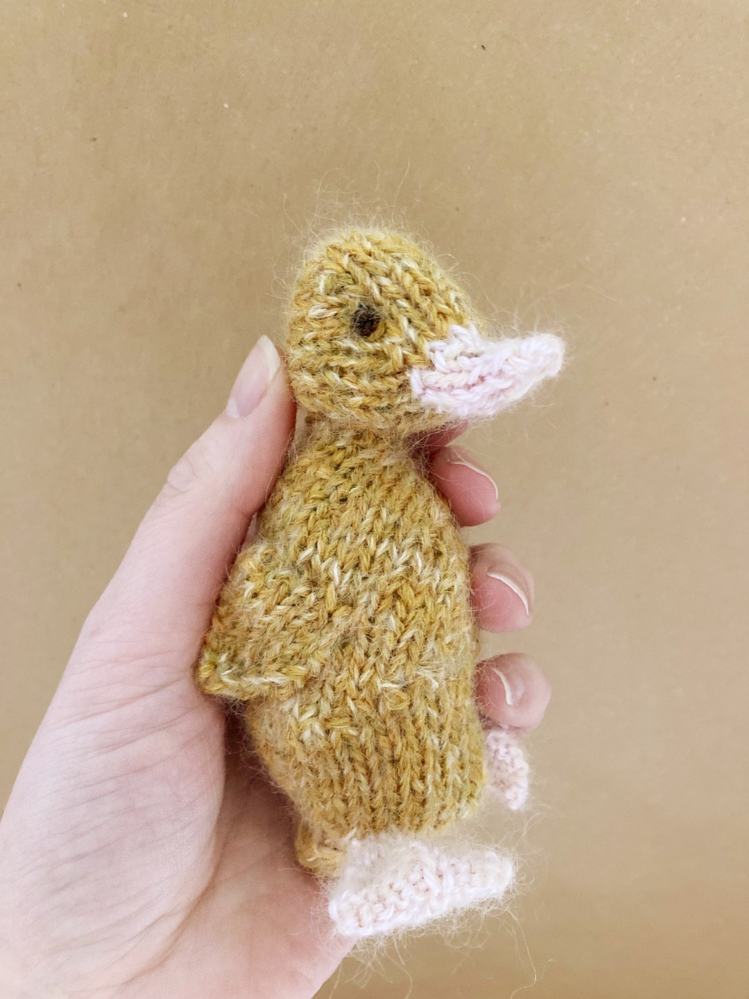 Duckling Friend - Hand Knit - Claire Garland Pattern - Etsy