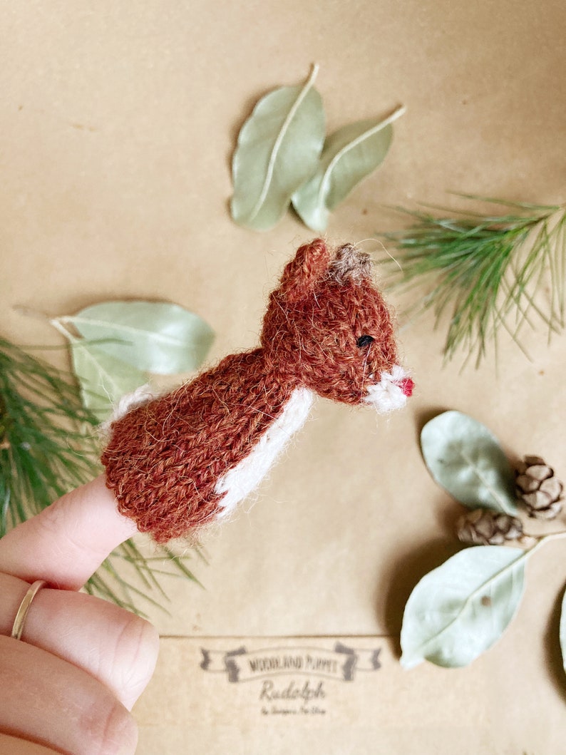 Rudolph - Christmas Finger Puppet - Etsy
