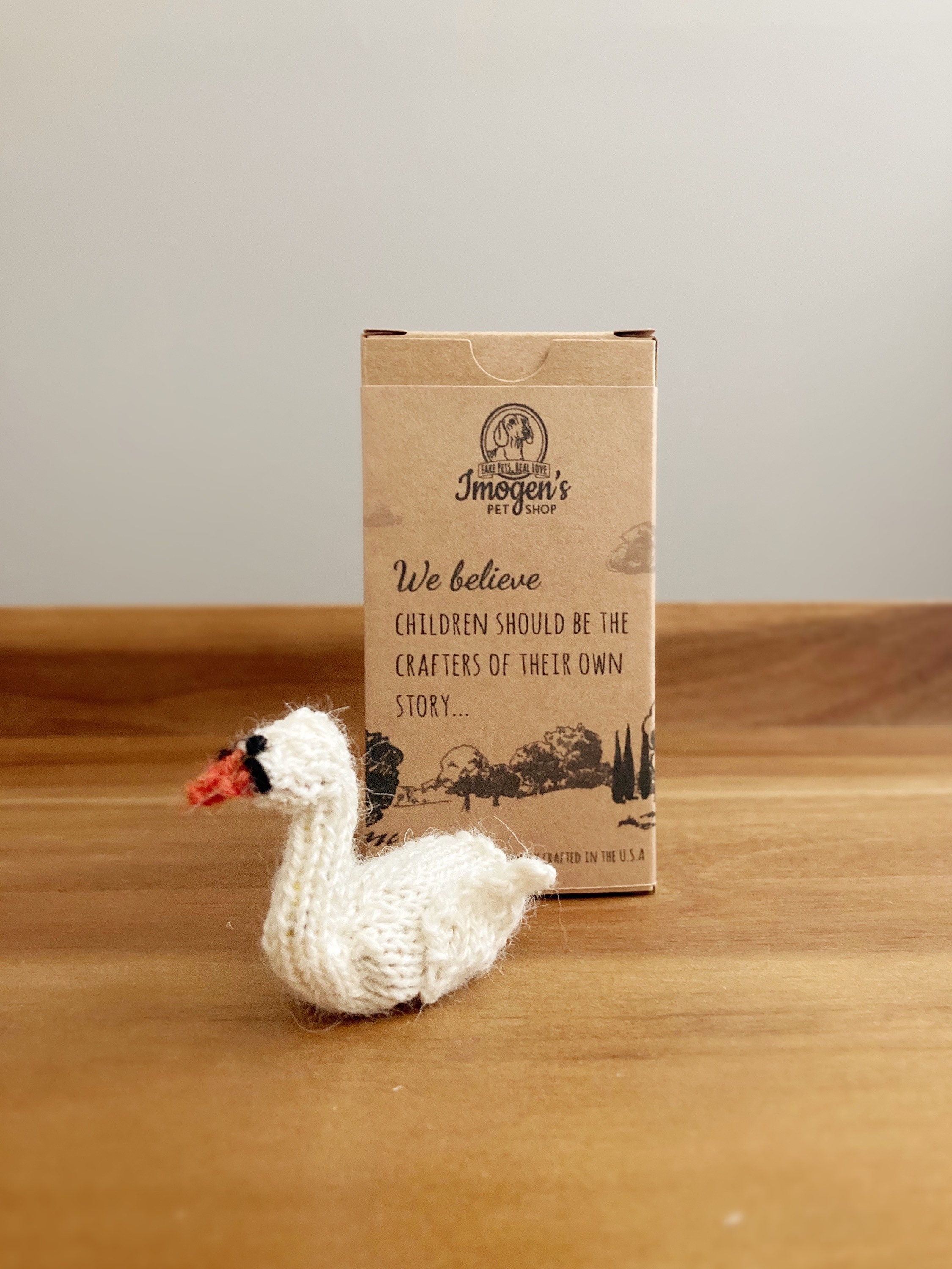 Swan Finger Puppet - Etsy