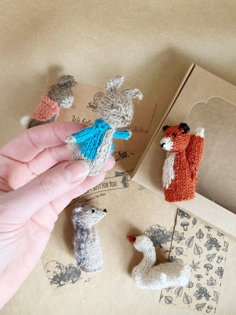 Peter Rabbit Inspired Puppet Set - Etsy