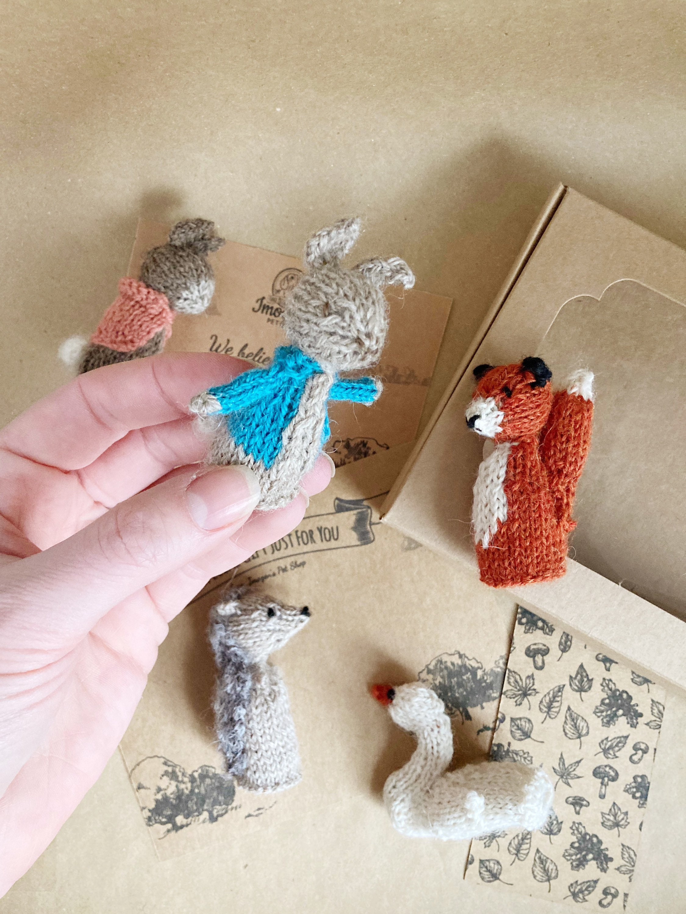 Peter Rabbit Inspired Puppet Set - Etsy
