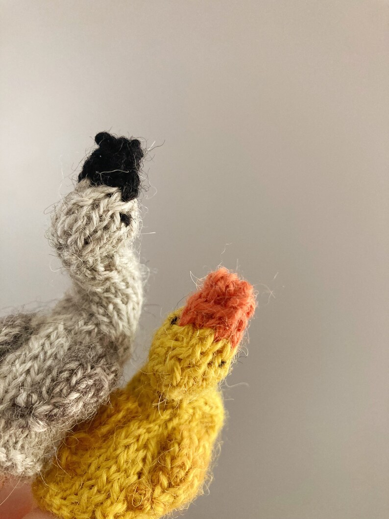 Duck and Goose Finger Puppet Set - Etsy