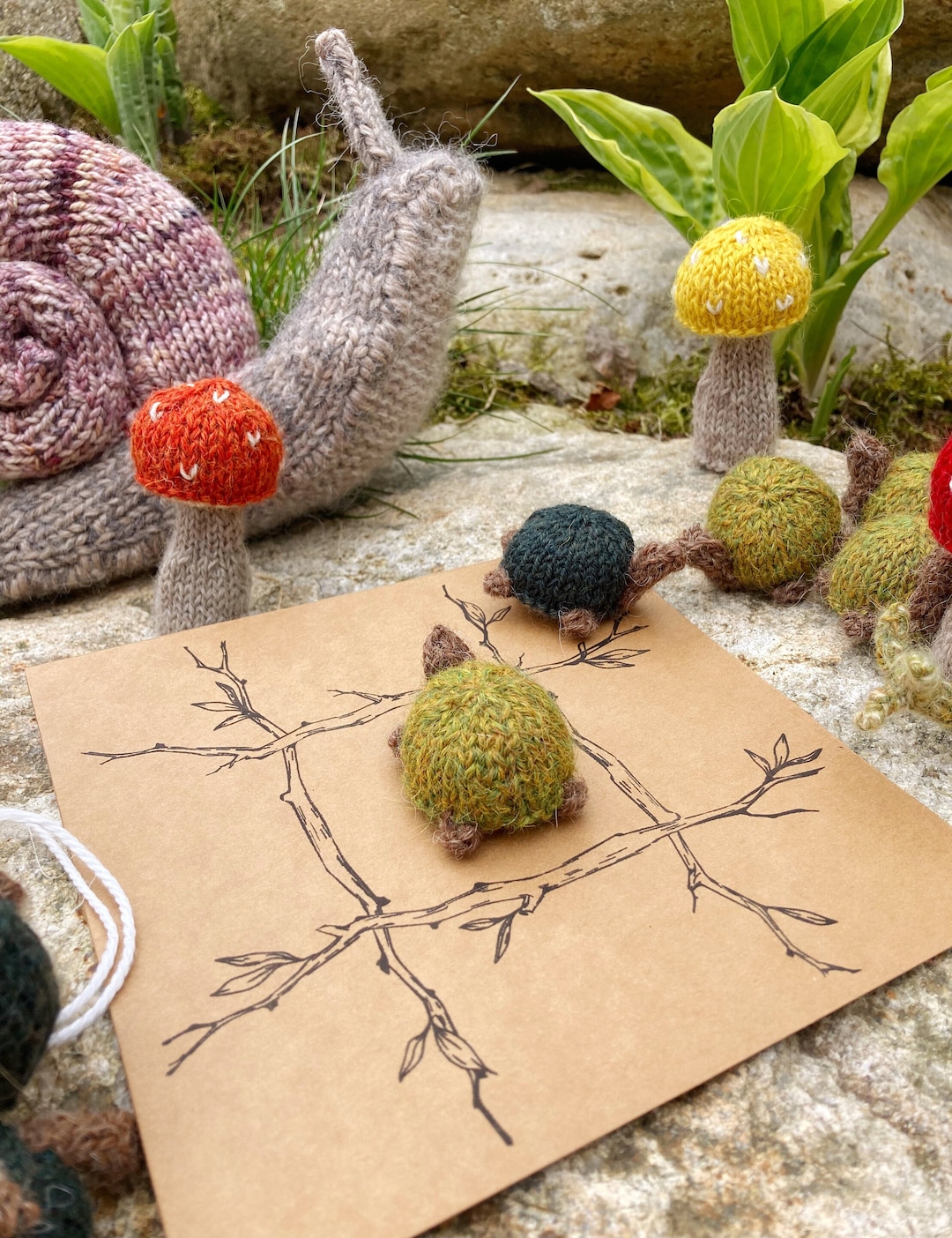 Tic-tac-turtles a Hand Knitted, on the Go Tic-tac-toe Adventure - Etsy