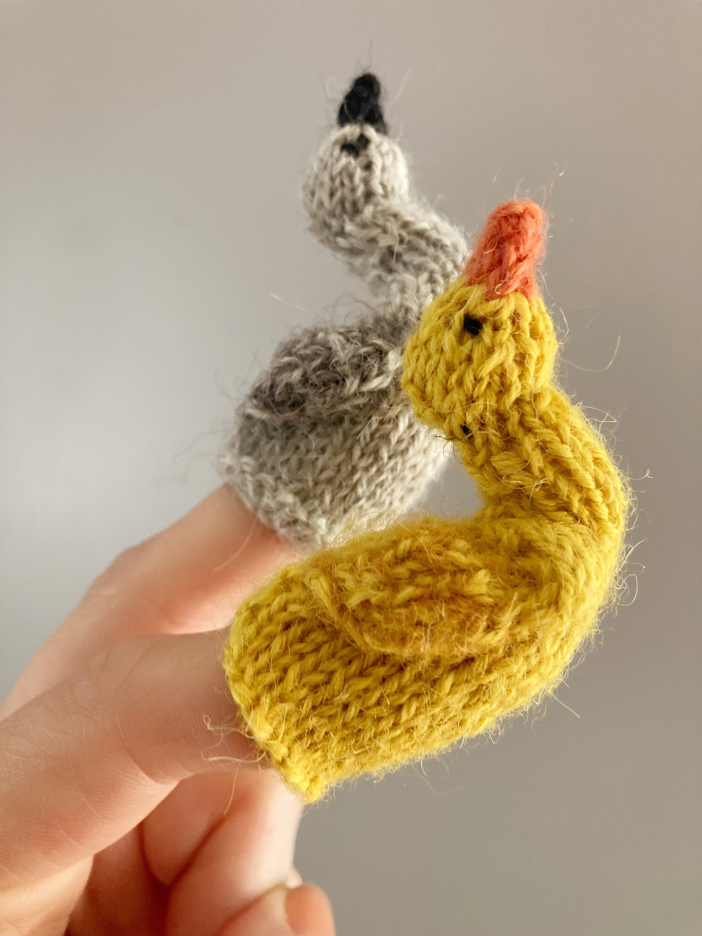 Duck and Goose Finger Puppet Set - Etsy