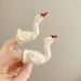 Swan Finger Puppet - Etsy