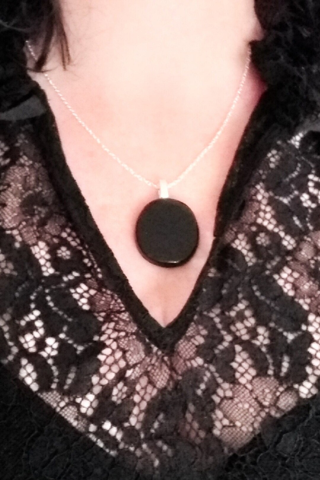 Joyería de carbón real colgante de carbón collar de carbón - Etsy España