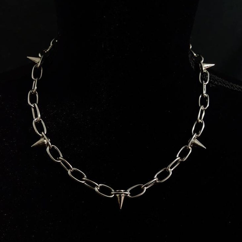 Spikey Choker Necklace - Etsy