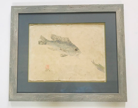 Hungry Original Gyotaku Japanese Fish Rubbing Japanese | Etsy