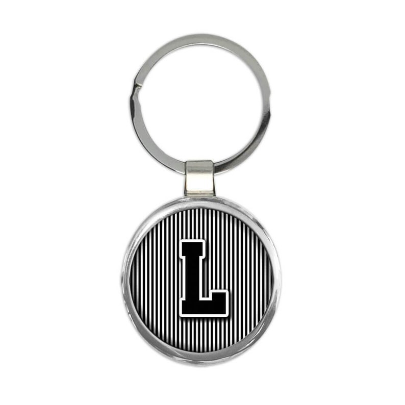 Monogram Letter L : Keychain Alphabet Initial Name Abc Gift | Etsy