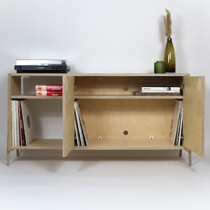 CLAPTON - Mid Century Modern Vinyl and Record Player Sideboard - Record ...