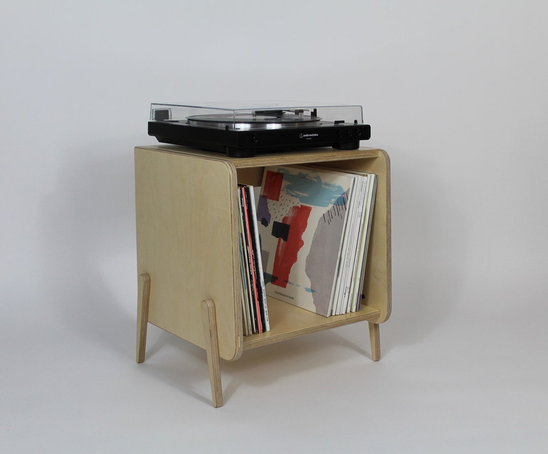 BRIXTON Compact Record Player Stand Record Storage LP Holder Custom ...