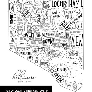 Baltimore Neighborhood Map | Baltimore Map | Baltimore Maryland Map ...