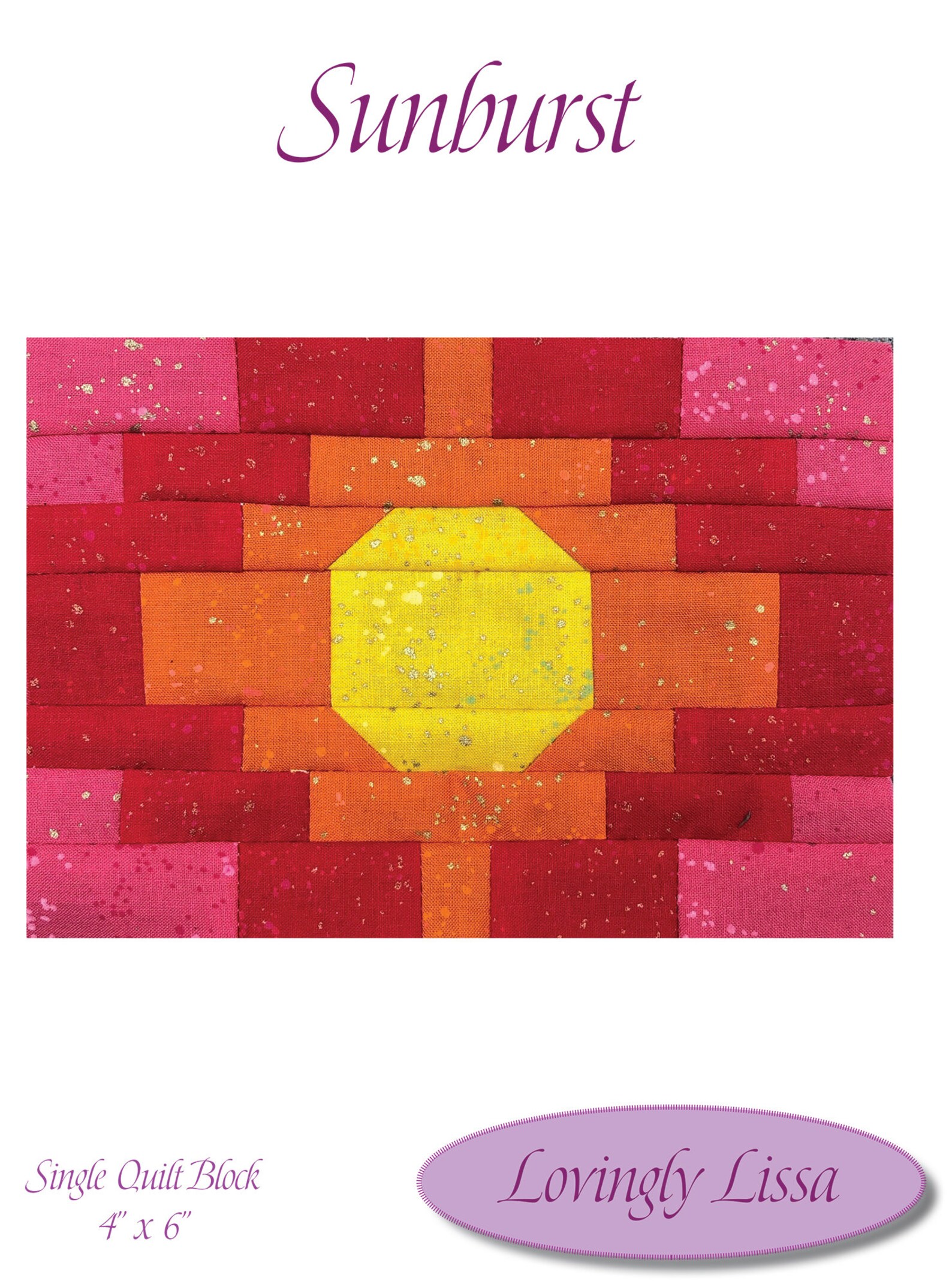 Sunburst Quilt Block Pattern - Etsy