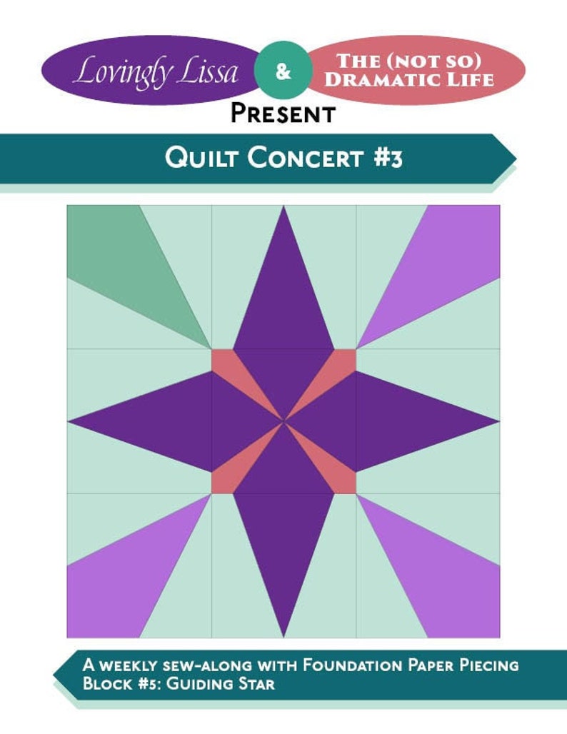 Quilt Concert 2023: Twinkle Twinkle, Block 5 Guiding Star PDF Digital Download - Etsy