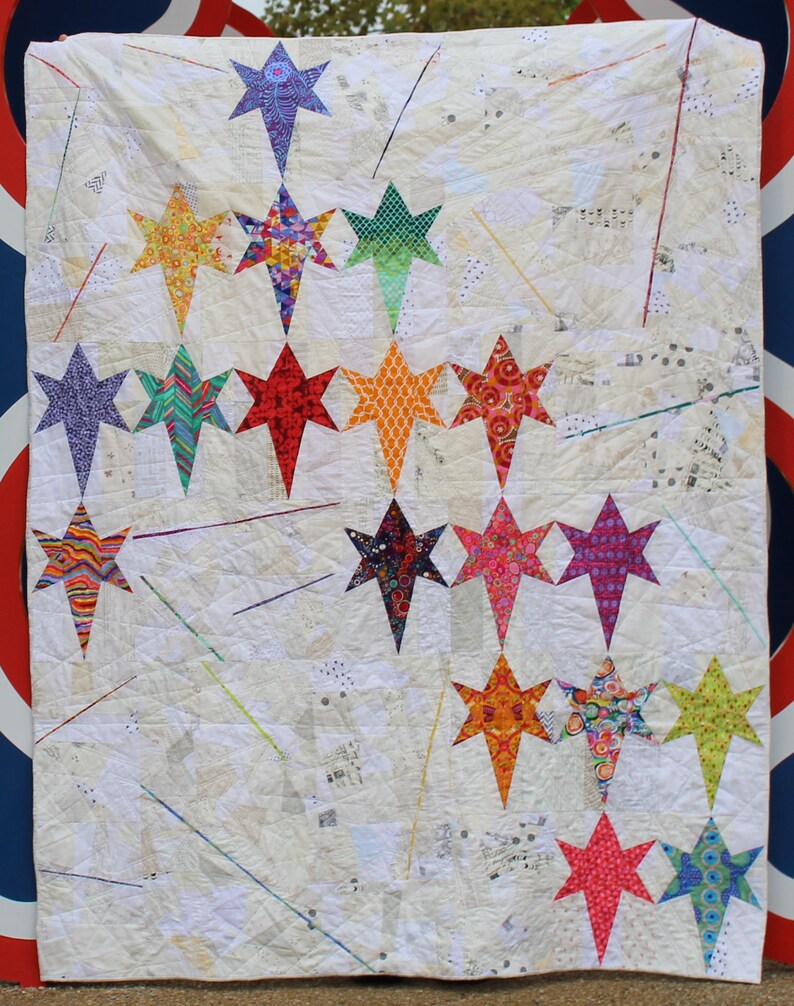 Rising Star Digital Quilt Foundation Paper Piece Pattern, With Bonus ...