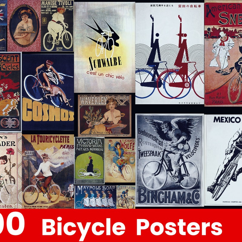 Bicycle Poster Art - Etsy