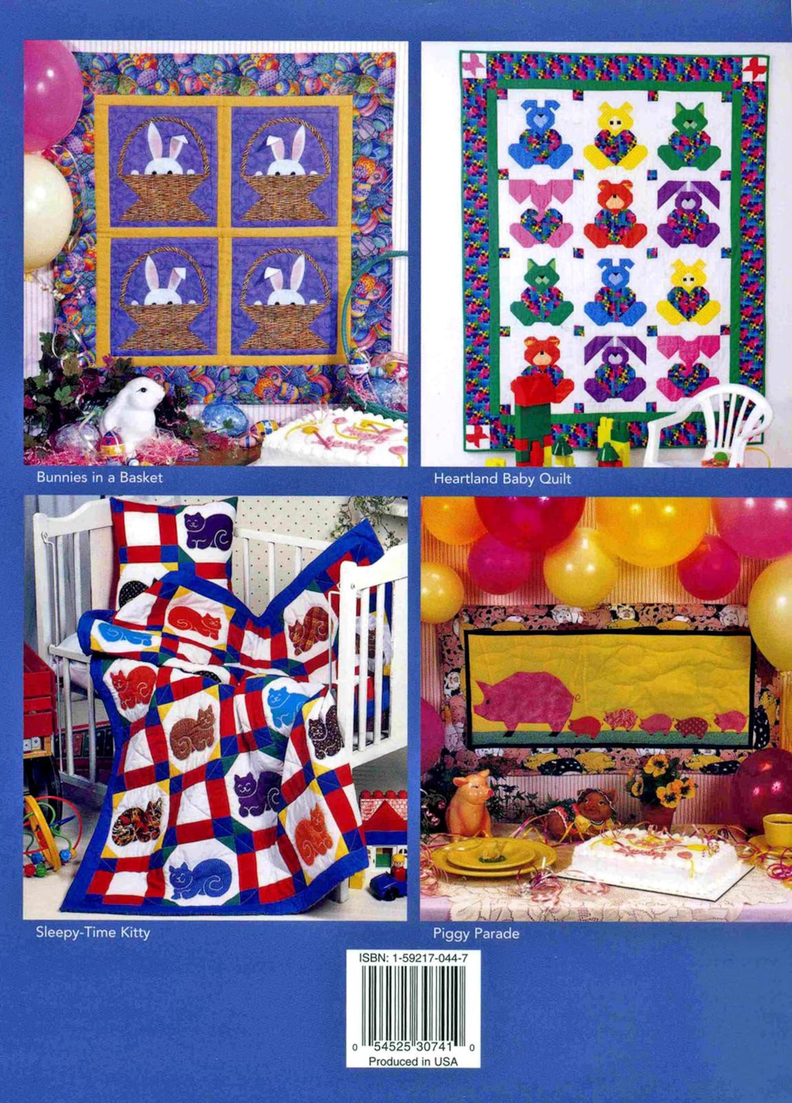 Baby Animals Quilt Pattern, PDF Instant Download Modern Patchwork Baby ...